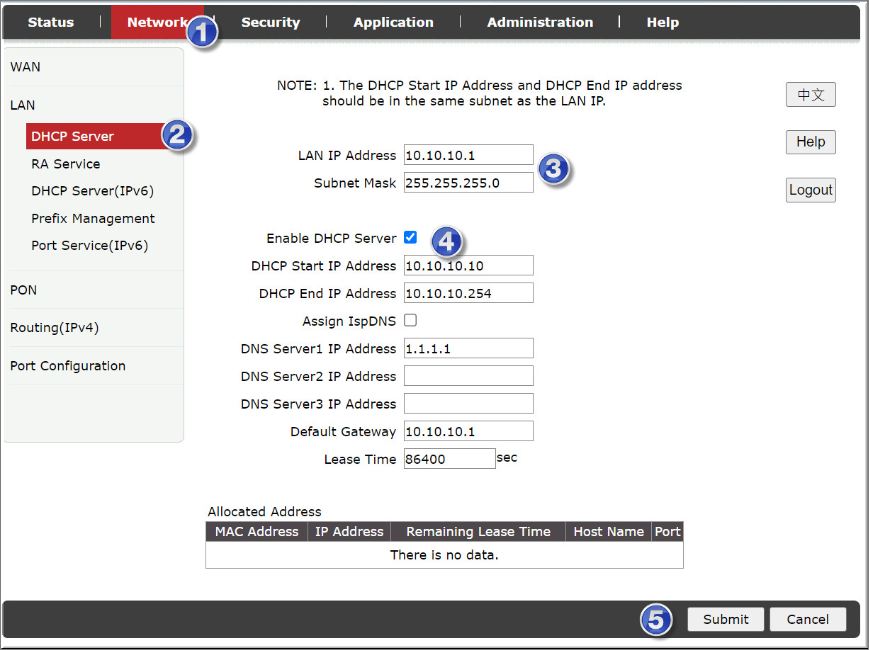 GP-C01Z – Hướng dẫn cấu hình kết nối L3VPN (WAN Static IP) và đổi lớp mạng LAN nội bộ | GPON ...